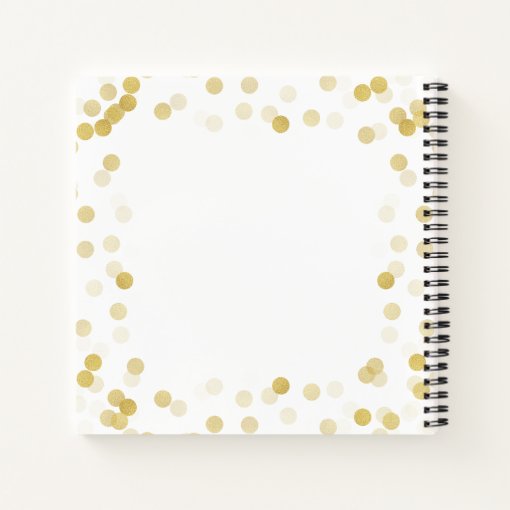 Quinceañera Guestbook Gold Balloons Confetti Notebook | Zazzle