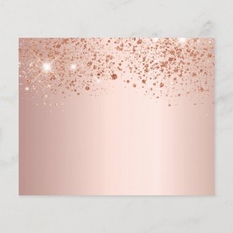 Quinceanera rose gold glitter save the date | Zazzle