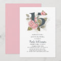 Quinceanera Rustic Floral 15th Birthday Invitation | Zazzle