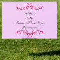 Quinceanera Welcome Custom Lawn Sign | Zazzle