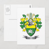 Quinn Coat of Arms Postcard | Zazzle