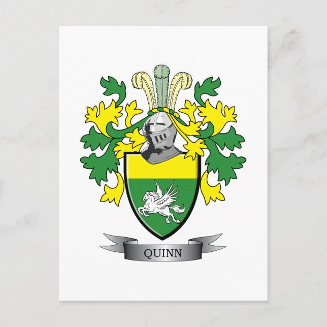 Quinn Coat of Arms Postcard | Zazzle