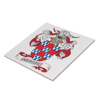 Quinones Family Crest Tile | Zazzle