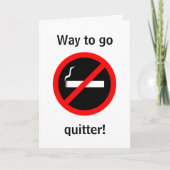 Quit Smoking Congratulations Card | Zazzle