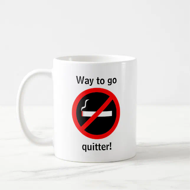 Quit smoking congratulations coffee mug | Zazzle