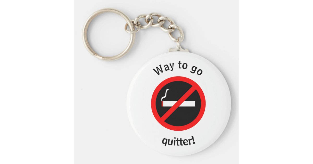 Quit Smoking Congratulations Keychain | Zazzle.com