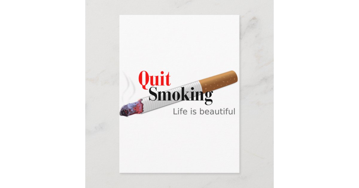 Quit Smoking Postcard | Zazzle
