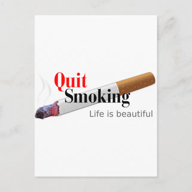 Quit Smoking Postcard | Zazzle