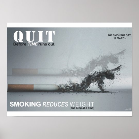 Quit Smoking Poster | Zazzle.com