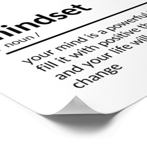 Quote about Mindset Poster | Zazzle
