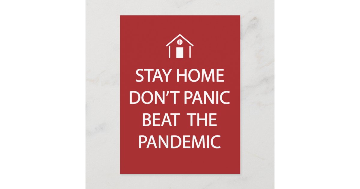 Quote for preventing the corona virus infection postcard | Zazzle