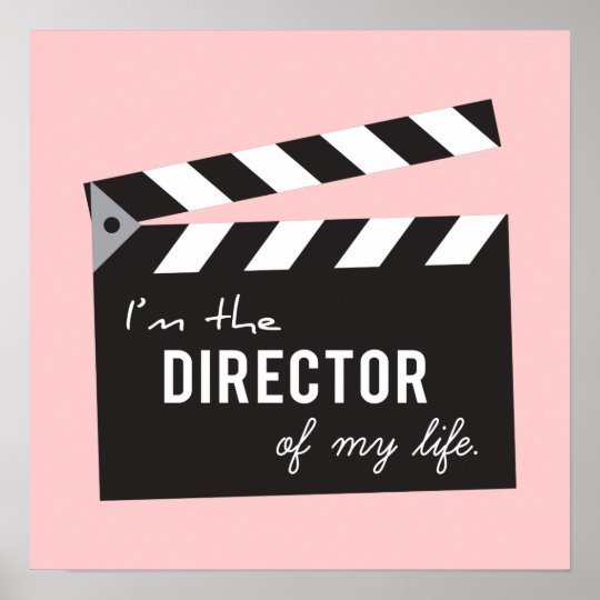Quote on life, Director Action Board, Slate Poster | Zazzle.com