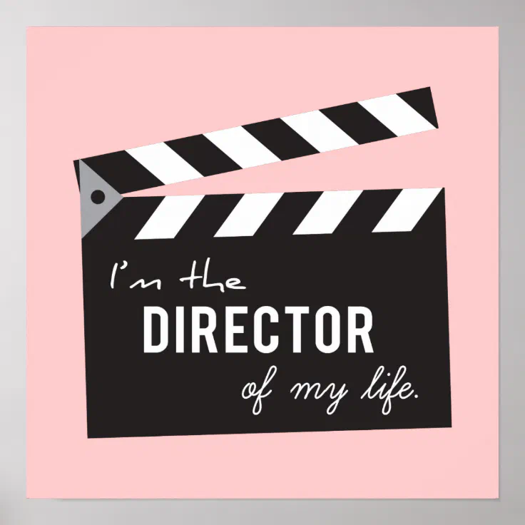 Quote on life, Director Action Board, Slate Poster | Zazzle