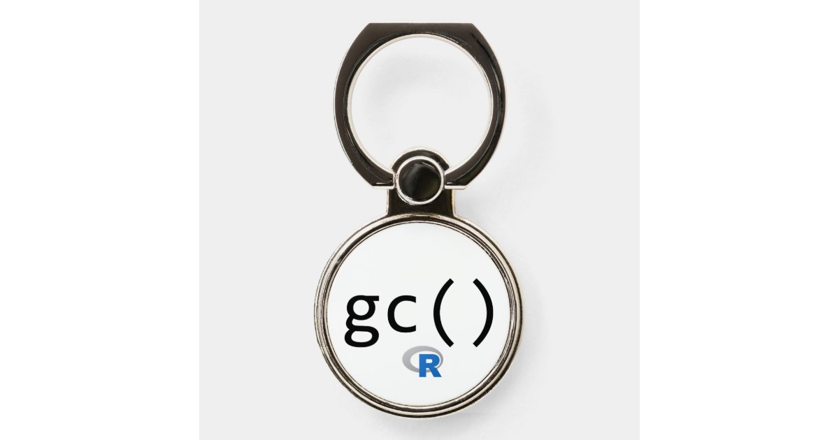 R Garbage Collector Phone Ring Stand | Zazzle