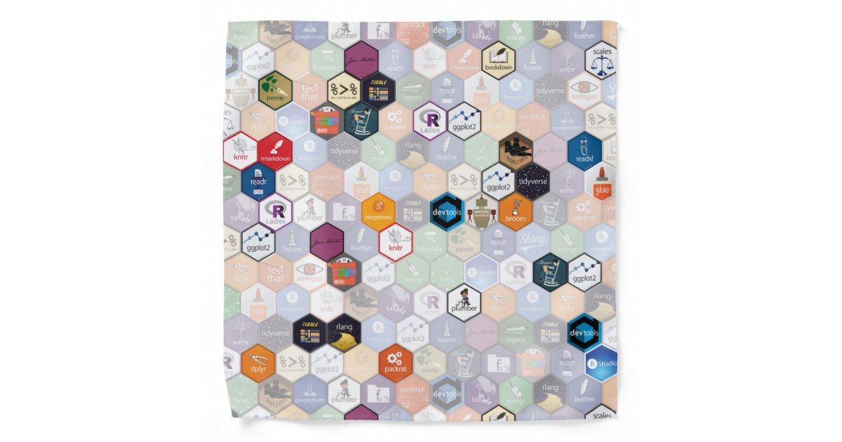 R hex bandana | Zazzle