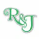 R&J Monogram wedding Sticker | Zazzle