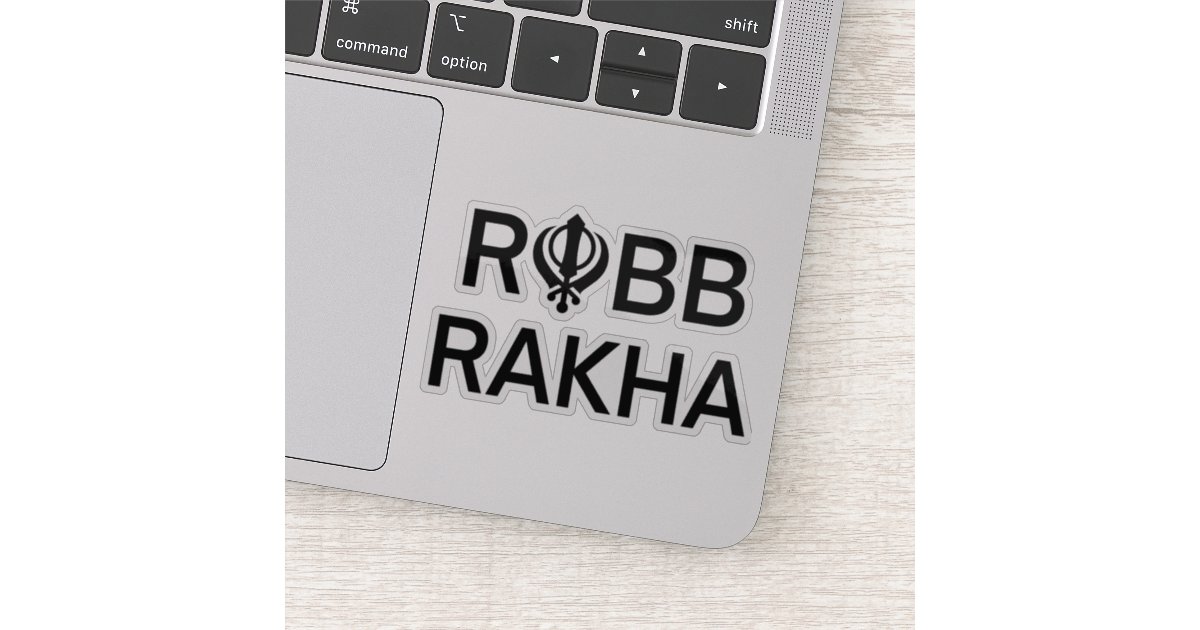 Rabb Rakha Punjabi Sikh Sticker | Zazzle