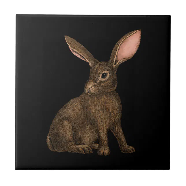 Rabbit 4 ceramic tile | Zazzle