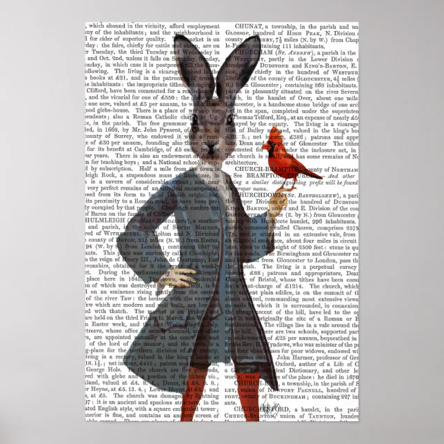 Rabbit and Bird Poster | Zazzle