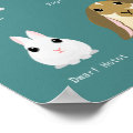 rabbit breeds poster | Zazzle