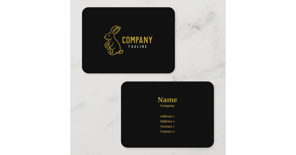 Rabbit business card | Zazzle