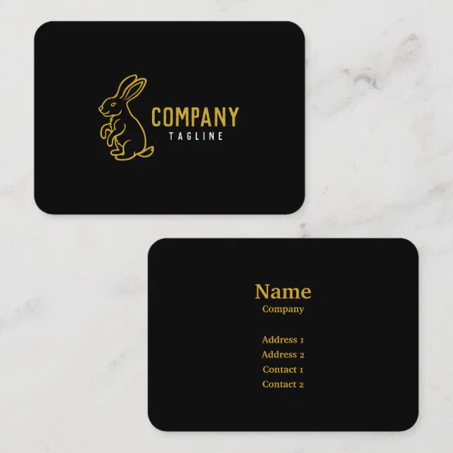 Rabbit business card | Zazzle