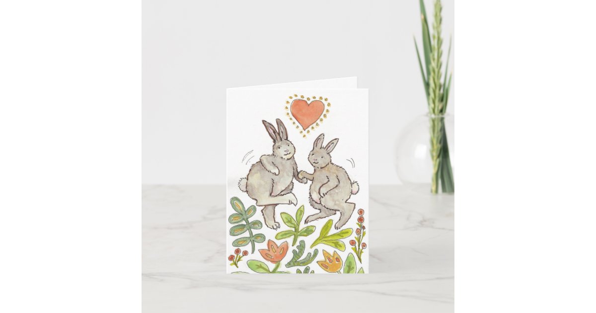 Rabbit Congratulations card | Zazzle