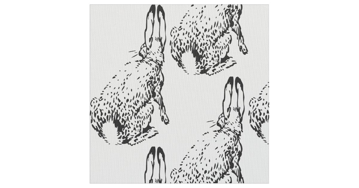 Rabbit Fabric | Zazzle