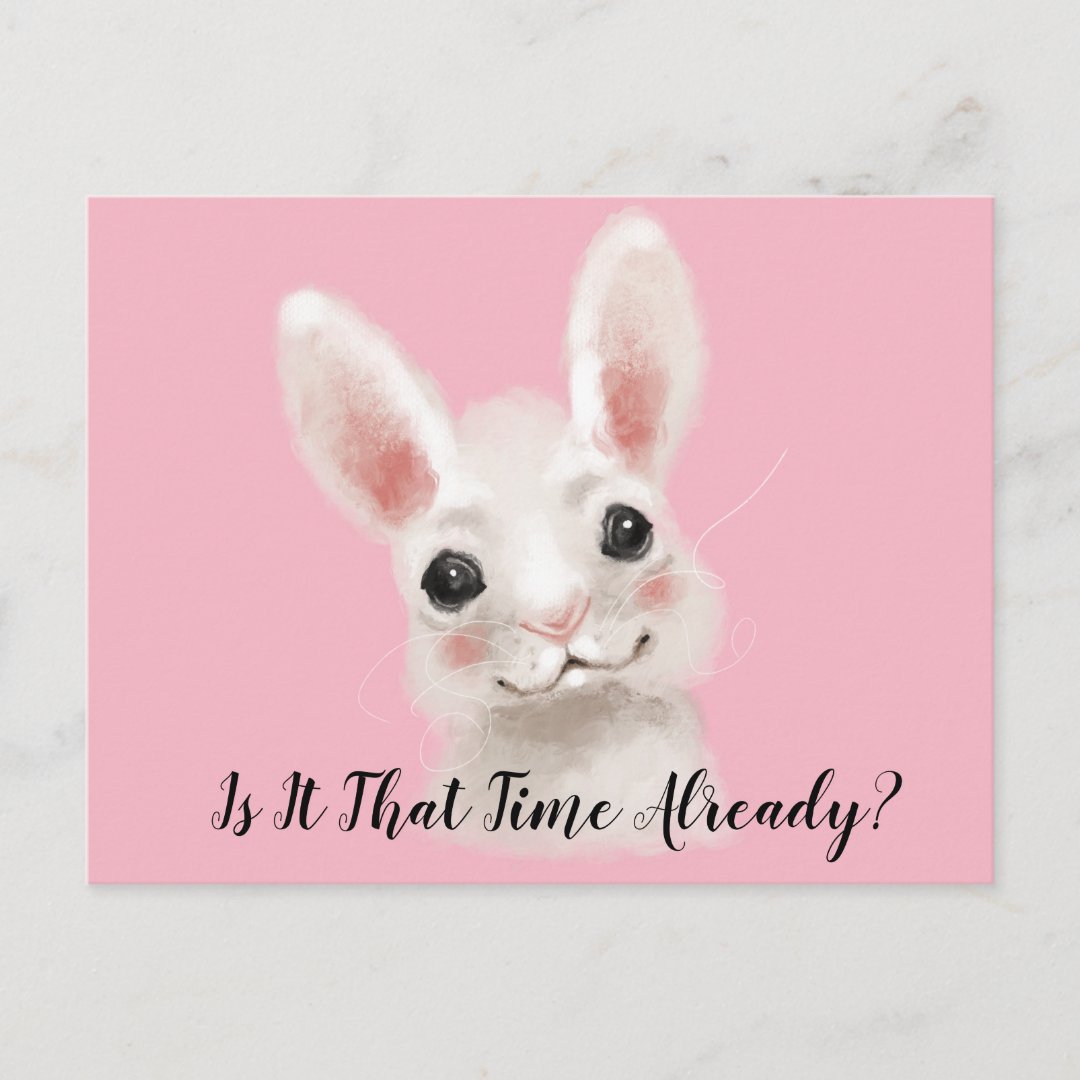Rabbit Greetings Postcard | Zazzle