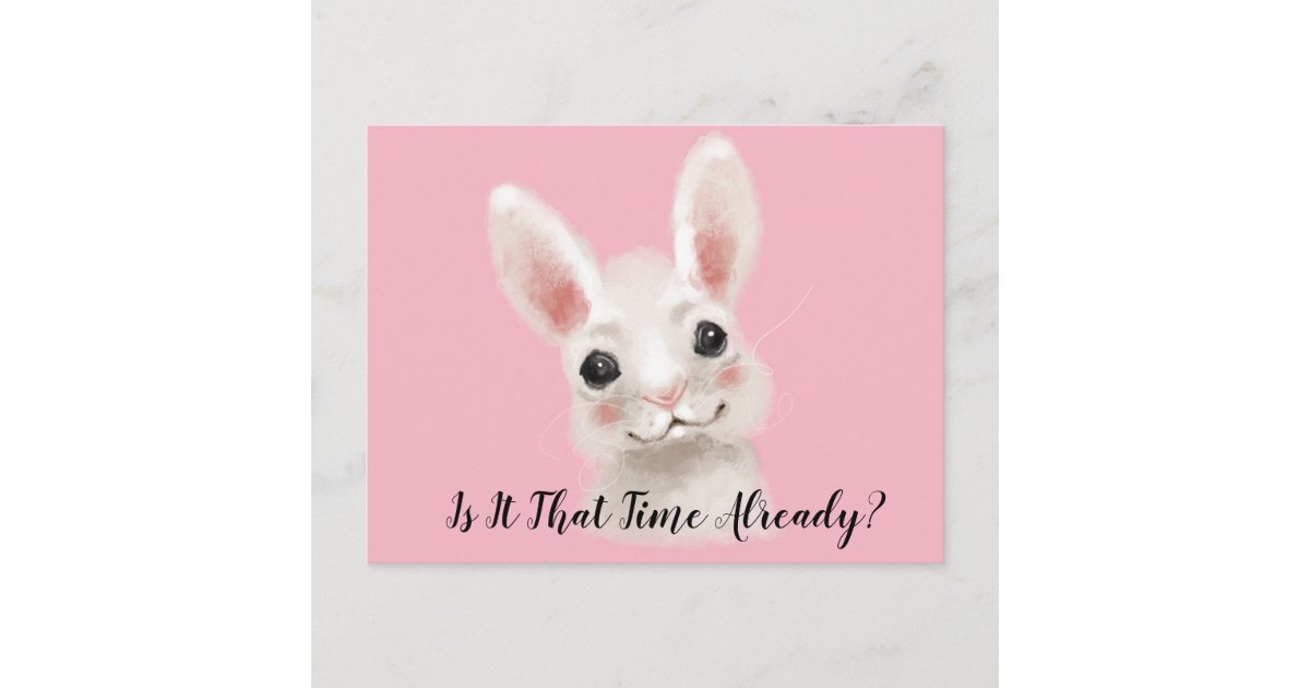 Rabbit Greetings Postcard | Zazzle