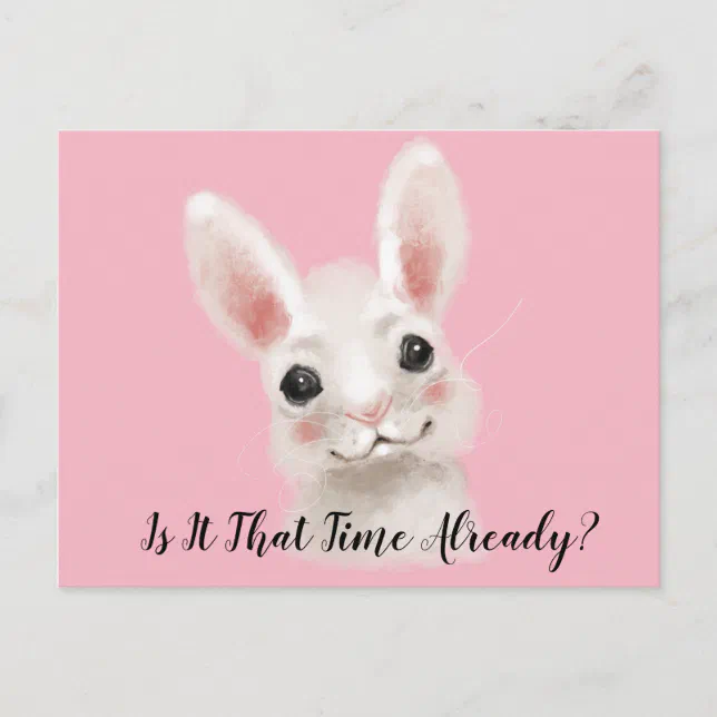 Rabbit Greetings Postcard | Zazzle