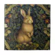 Rabbit in the forest art nouveau style ceramic tile | Zazzle