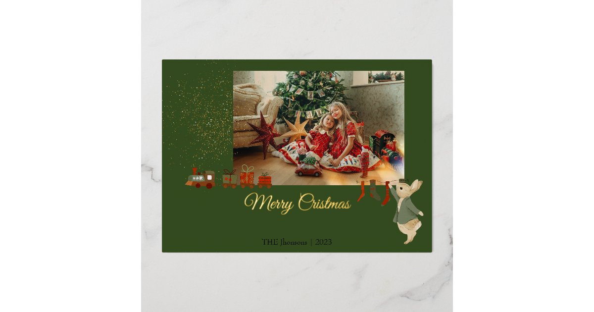 Rabbit Peter christmas Holiday Card | Zazzle
