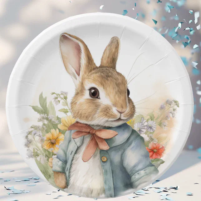 Rabbit Peter Paper Plates | Zazzle