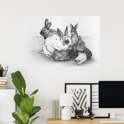 Rabbit Poster | Zazzle