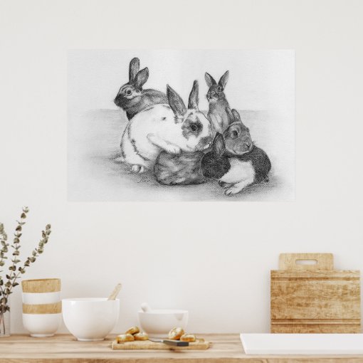 Rabbit Poster | Zazzle