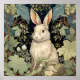Rabbit Wall Art Wildlife Animal Poster | Zazzle