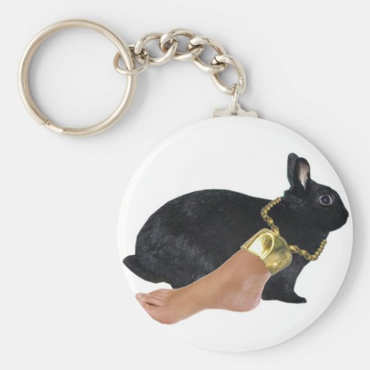 Rabbit's Lucky Human Foot Keychain | Zazzle.com