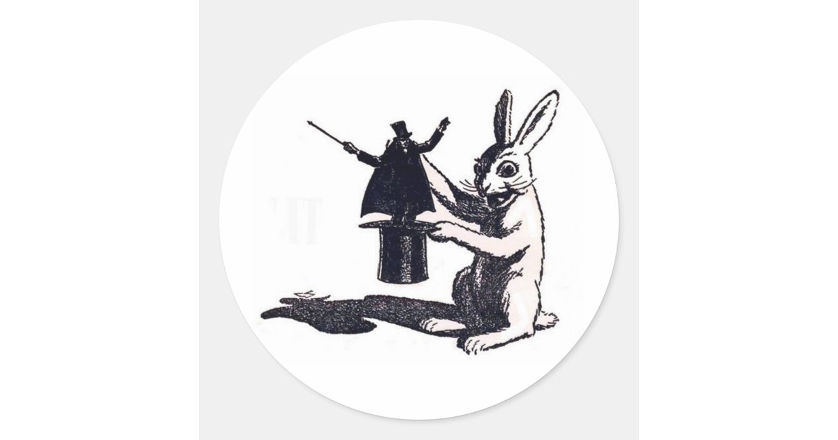 Rabbit's Revenge Classic Round Sticker | Zazzle