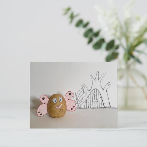 Rabbitswood Potato Fairy Number 1 Funny Postcard | Zazzle