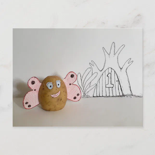 Rabbitswood Potato Fairy Number 1 Funny Postcard | Zazzle