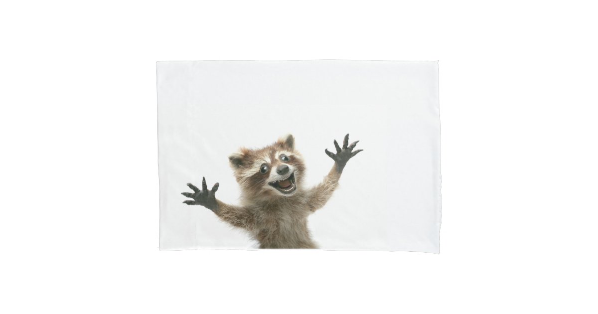 Raccoon pillow case | Zazzle