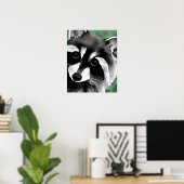 Raccoon Poster Art Print | Zazzle