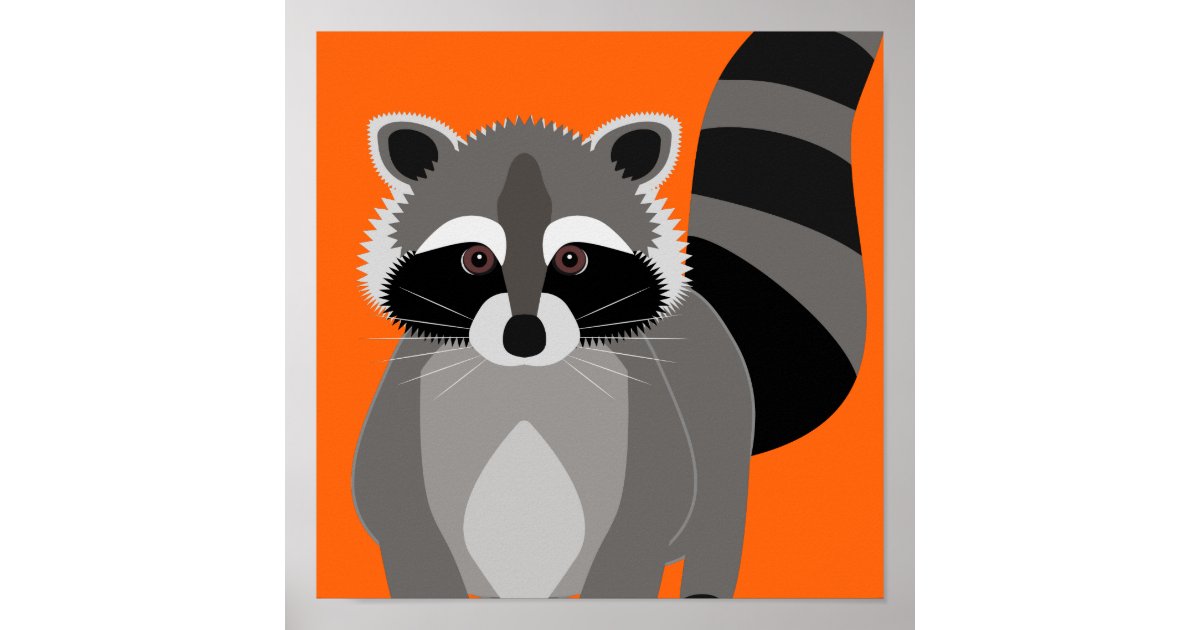 Raccoon Rascal Poster | Zazzle.com
