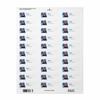 Race Car Address Label | Zazzle