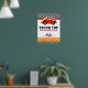Race car birthday party signage poster | Zazzle