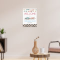 Race Car Birthday Party Welcome Sign, Race Welcome Poster | Zazzle