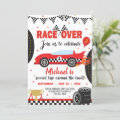 Race car, cars, racing boy 2nd birthday invite. in invitation | Zazzle
