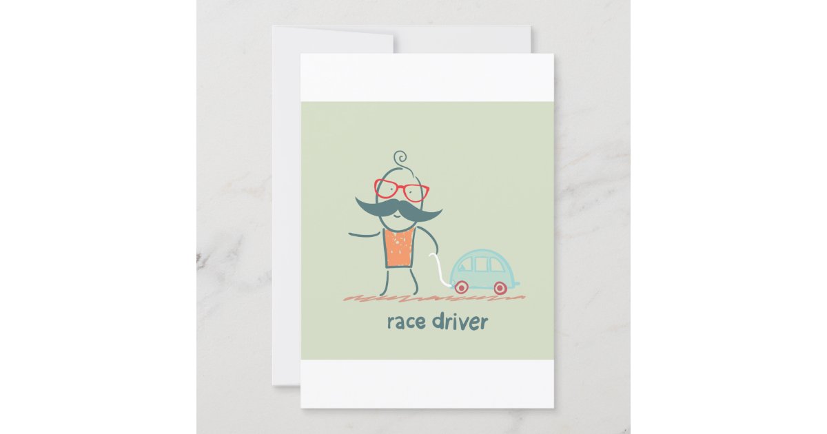 Race Car Driver Invitation | Zazzle