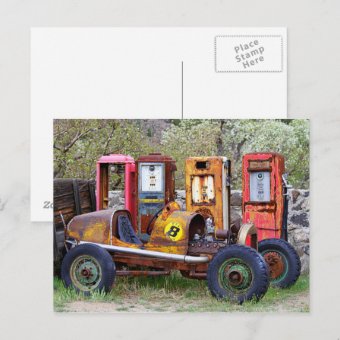 Race Car Final Pit Stop Postcard | Zazzle